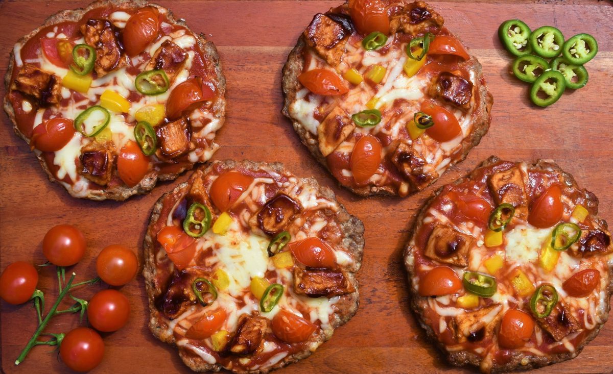 Low carb mini meat pizzas - Swiss Farm Butchers